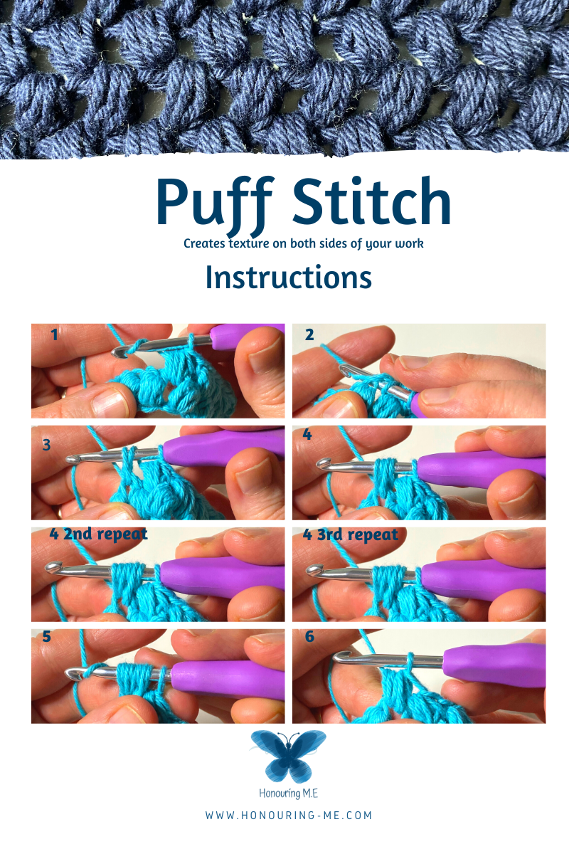 Puff Stitch – Honouring M.E. Crochet Blog