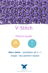V-Stitch Pattern Guide – Honouring M.E. Crochet Blog