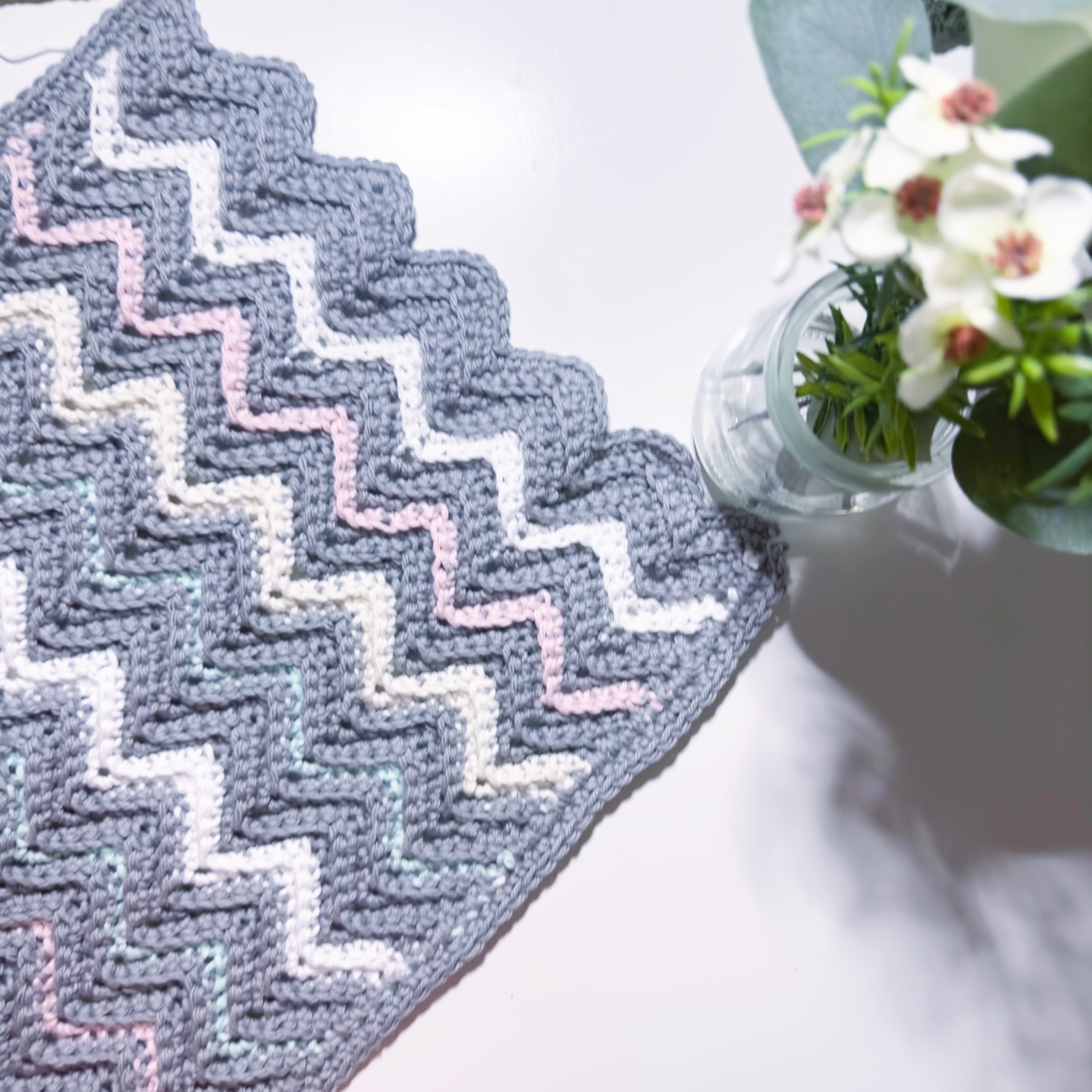 How to Crochet a Chevron Pattern – Honouring M.E. Crochet Blog