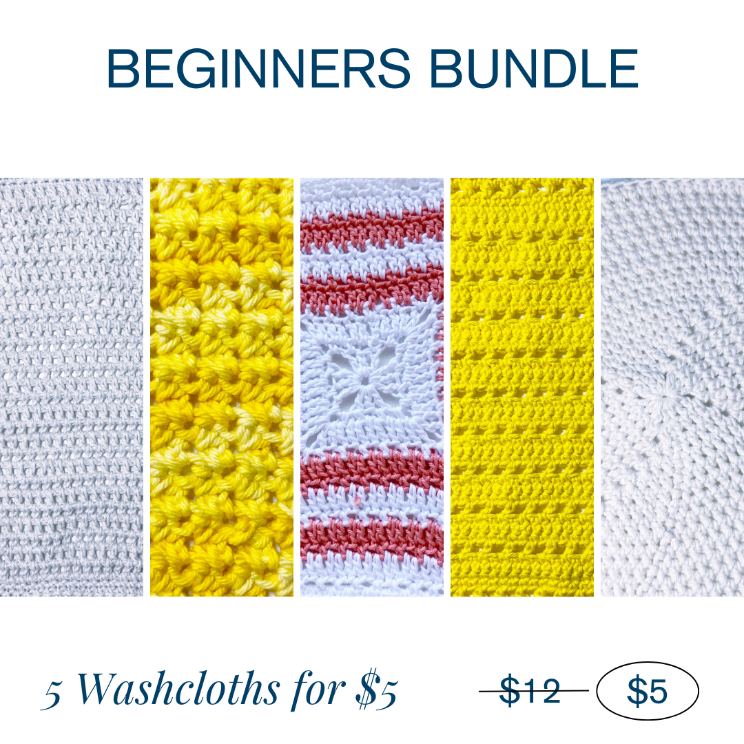 A Beginners Washcloth Bundle – Honouring M.E. Crochet Blog
