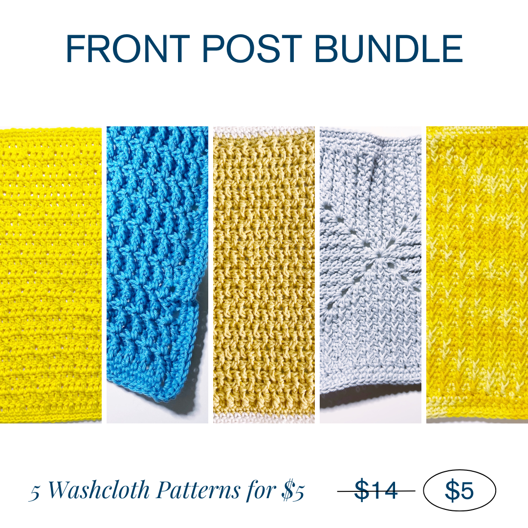 How to Make Front Post Stitches in Crochet – Honouring M.E. Crochet Blog